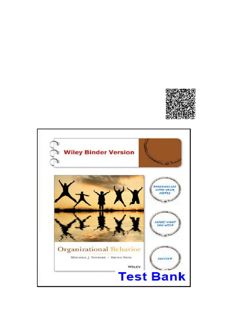 Organizational Behavior 1st Edition Neubert Test Bank | PDF | Negotiation
