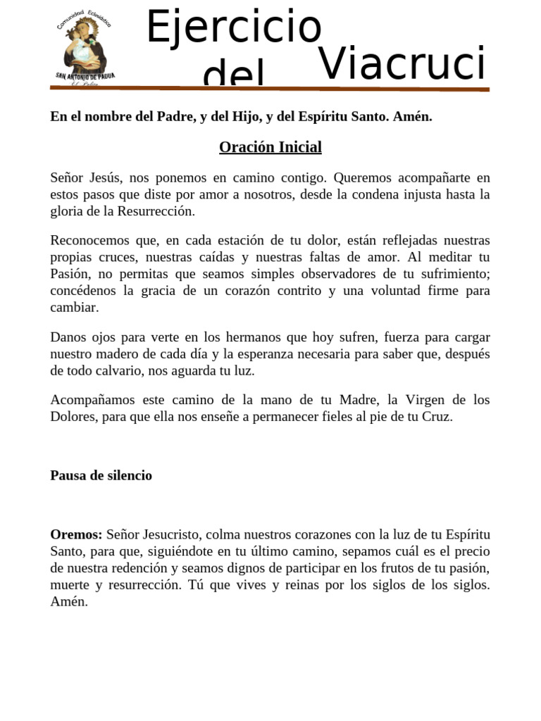 Viacrucis 2026 | PDF | Estaciones de la Cruz | La resurrección de Jesús