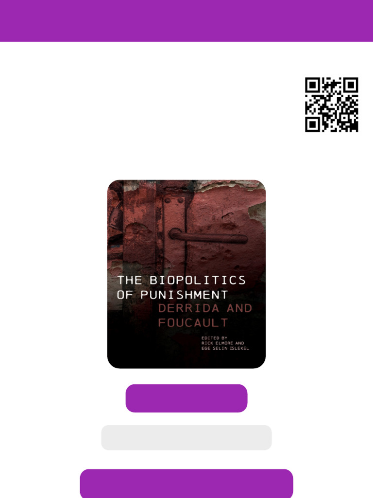 The Biopolitics of Punishment Derrida and Foucault 1st Edition Rick ...