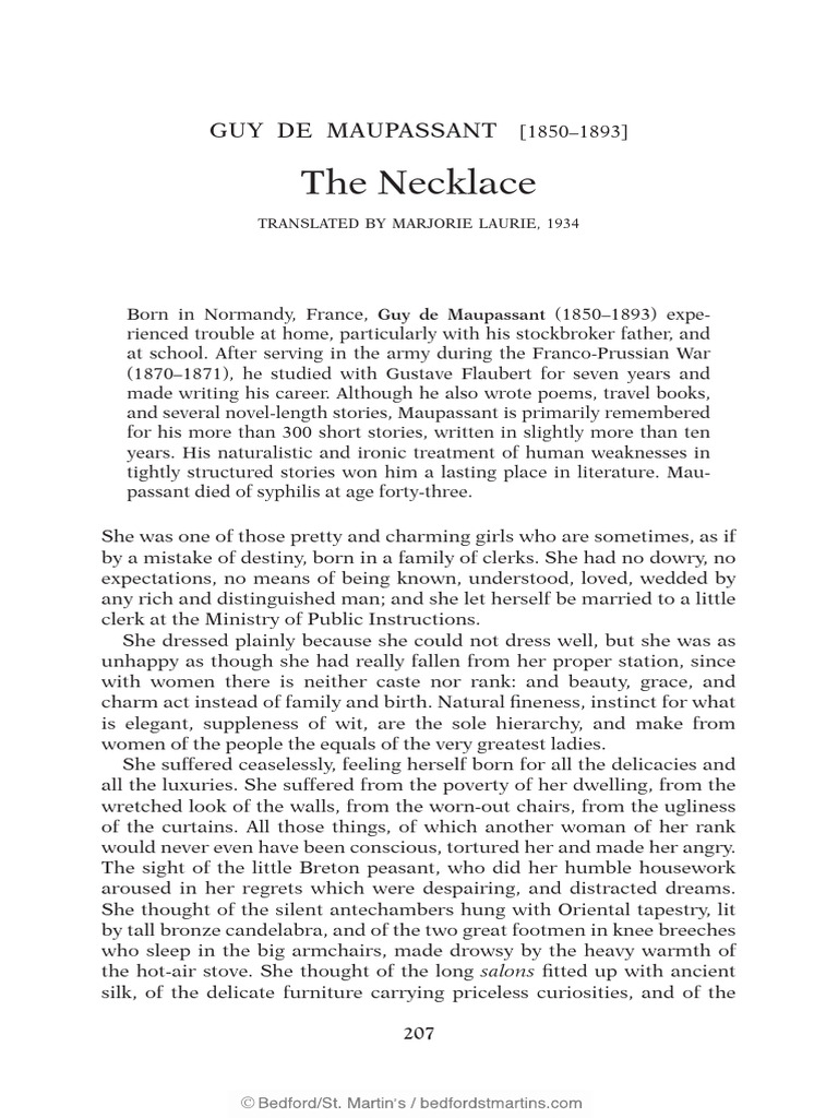 Maupassant Necklace | PDF