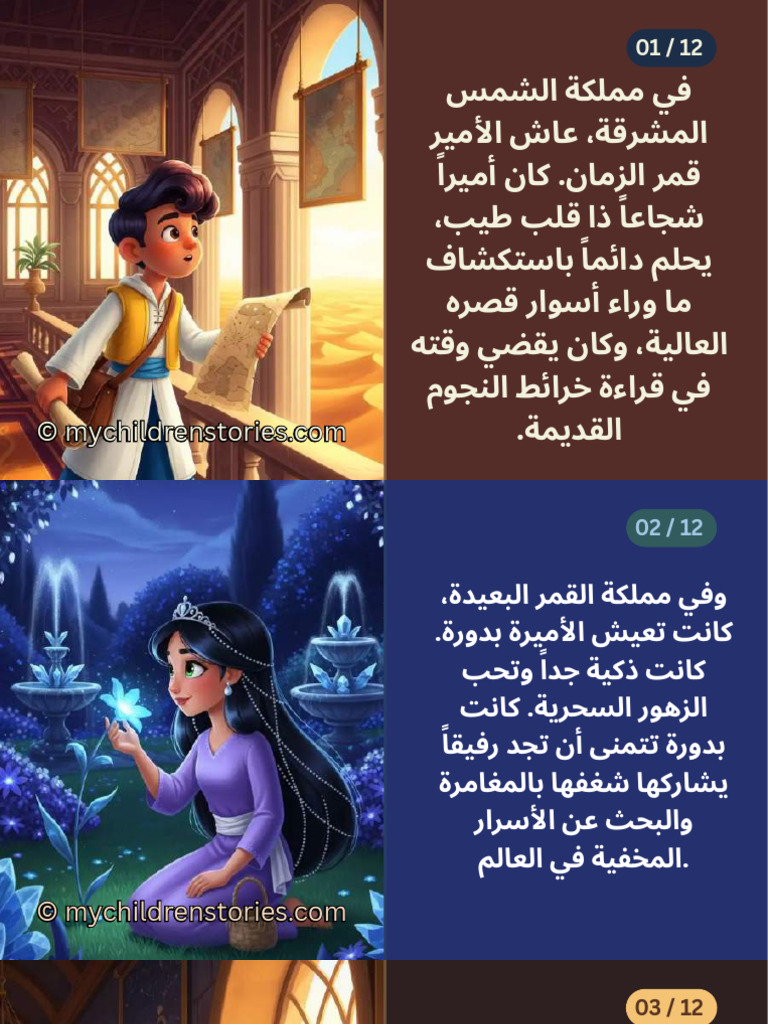 The Adventures of Prince Qamar Al Zaman and Princess Badoura – Arabic ...