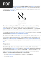 Understanding Aleph Numbers in Set Theory | PDF | Mathematical Notation ...