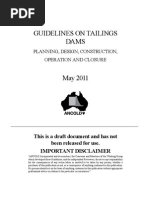 Ancold - Guidelines On Tailings Dam | PDF