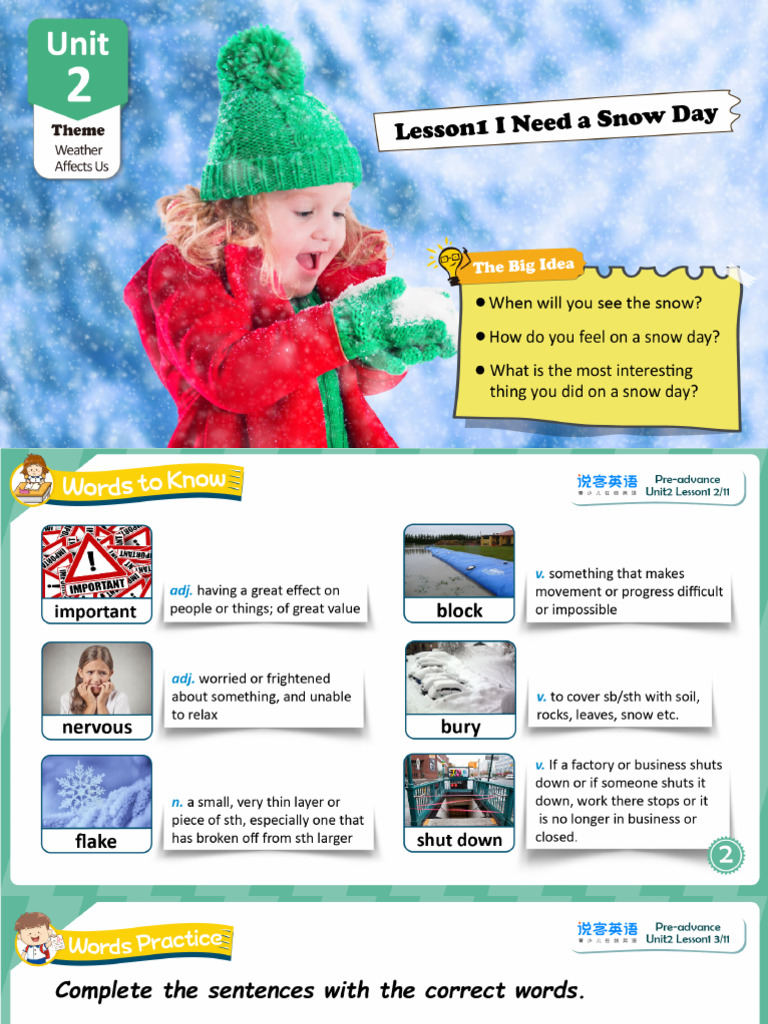 Pre Advance U2 L1 | PDF