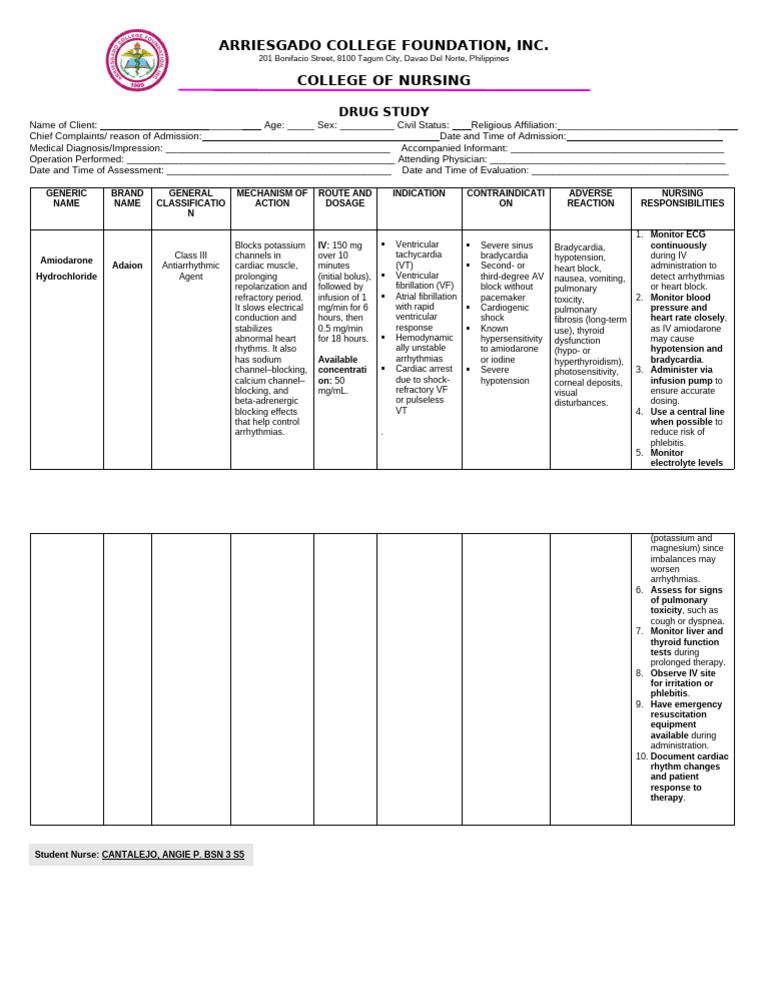 Drug Study - ER | PDF