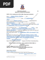 Kenya Police P3 Form Template 2025 | PDF | Human Rights | Justice