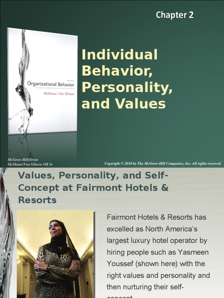 Individual Behavior, Personality, and Values: Mcgraw-Hill/Irwin Mcshane/Von Glinow Ob 5E | PDF ...