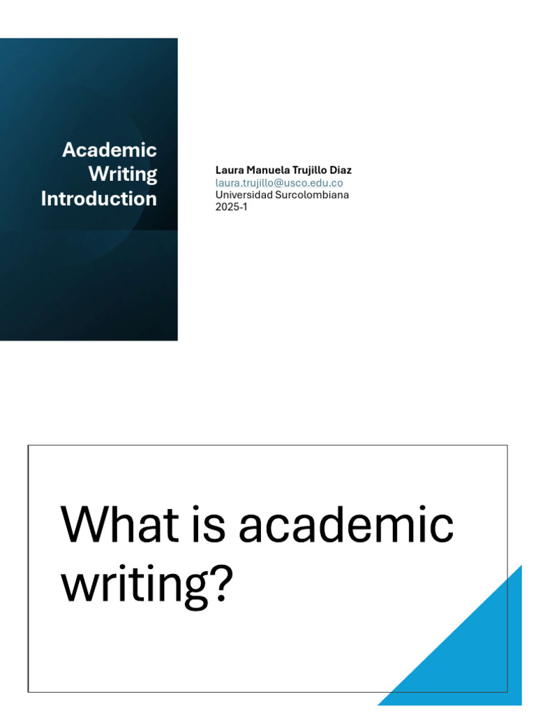 Introduction Academic Writing | PDF