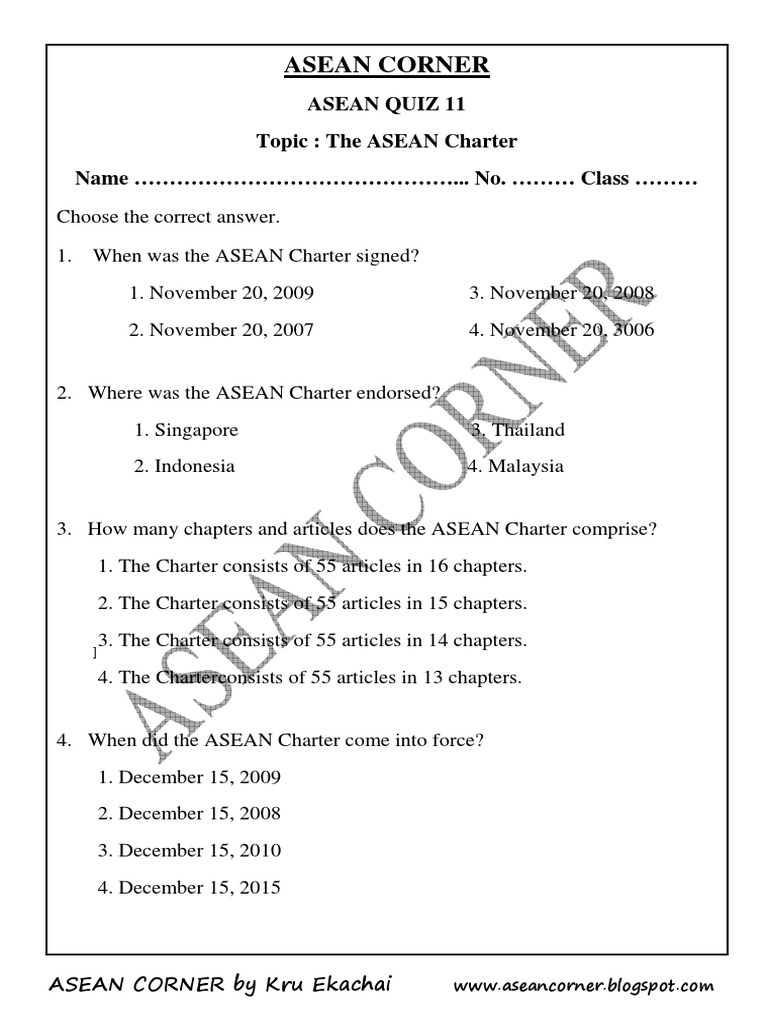ASEAN Quiz 11