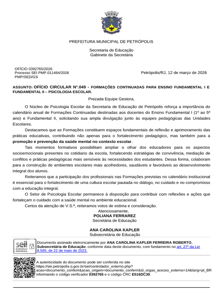 Ofício Circular N°049 - Formações Continuadas Par - 260313 - 195223 ...