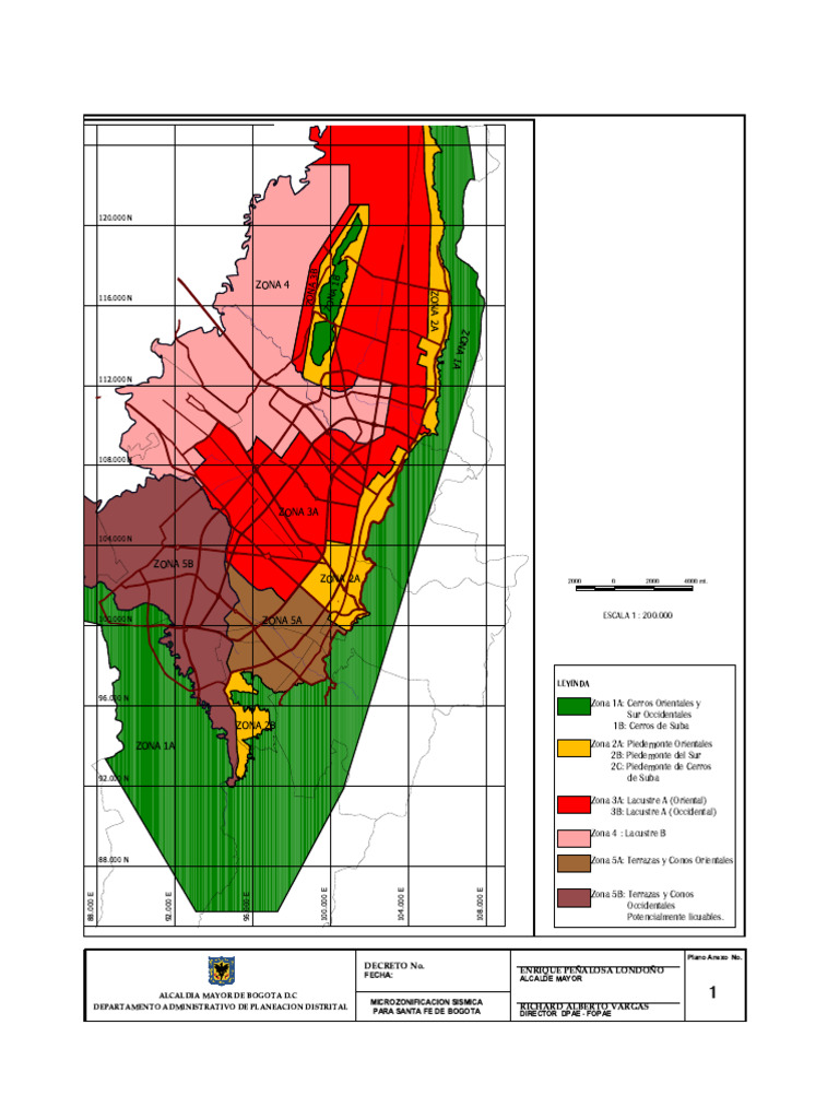 BOGOTA Mapa Microzonificacion | PDF