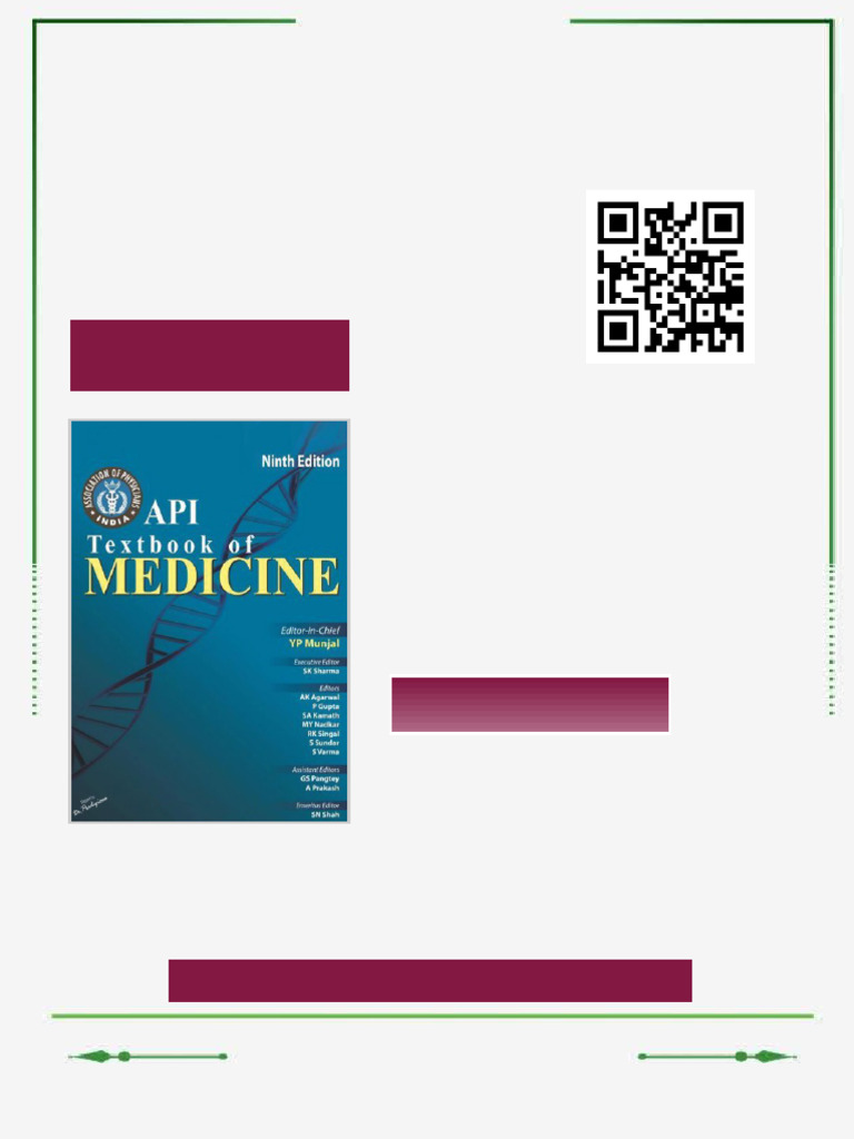 API Textbook of Medicine 9th Edition Edition Y P Munjal Ebook Testbank ...