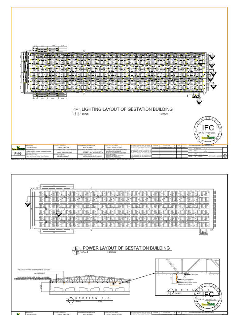 IFC - PP5 (Herford) - Gestation Building - Electrical Works | PDF | Wire