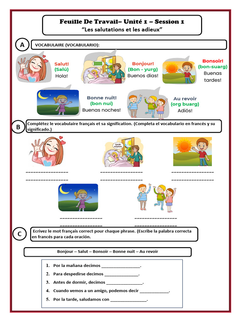 Hoja de Trabajo N°1 - 2do | PDF