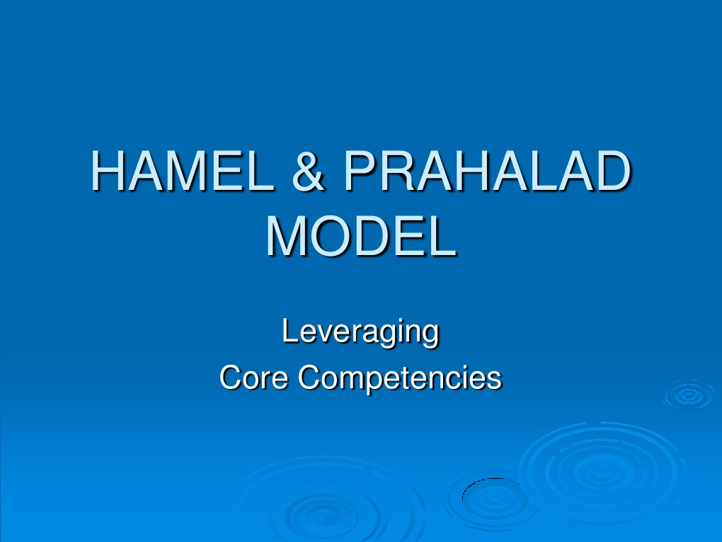Hamel & Prahalad Model | Competence (Human Resources) | Strategic ...