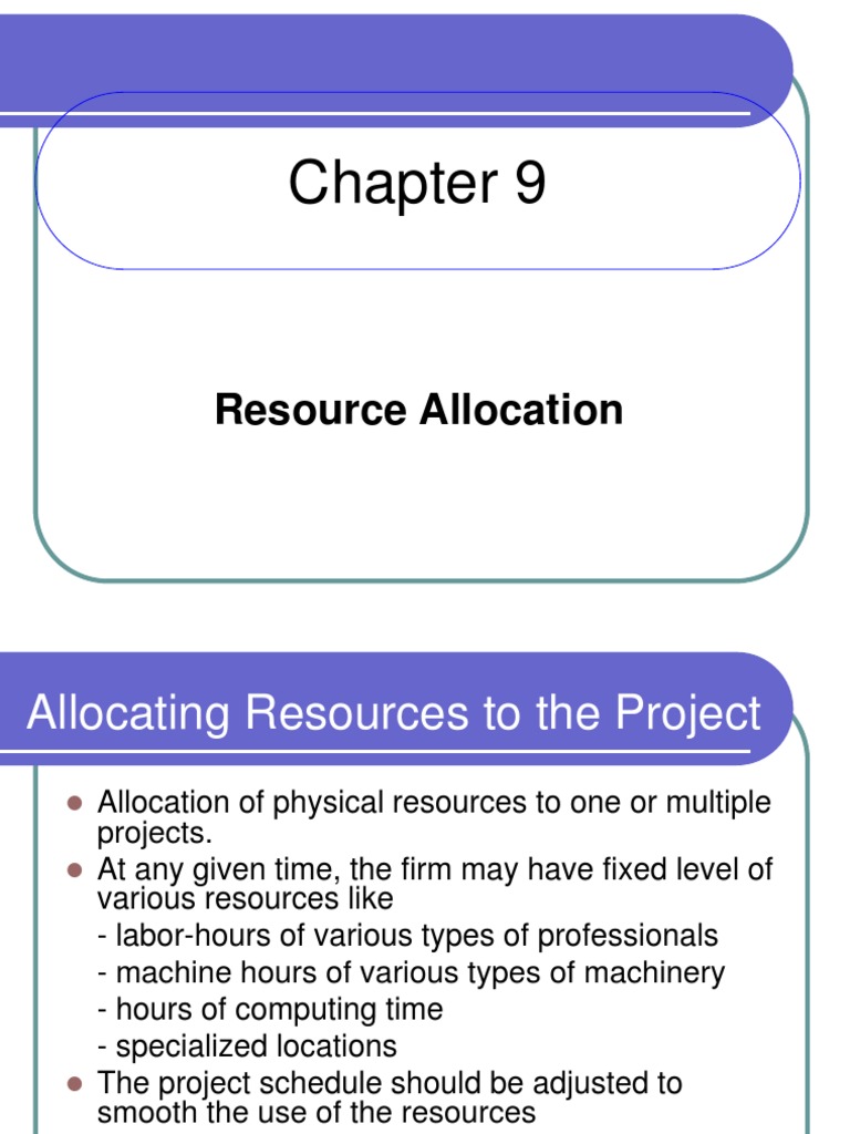 Resource Allocation | PDF | Mathematical Optimization | Linear Programming