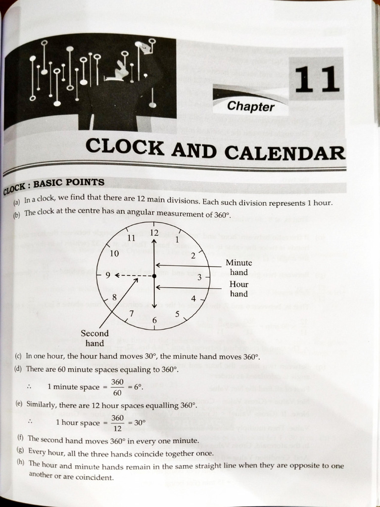 Clock and Calendar (Sec) | PDF | Hour | Elementary Geometry