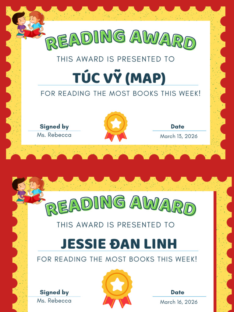 Reading Rockstar Award | PDF
