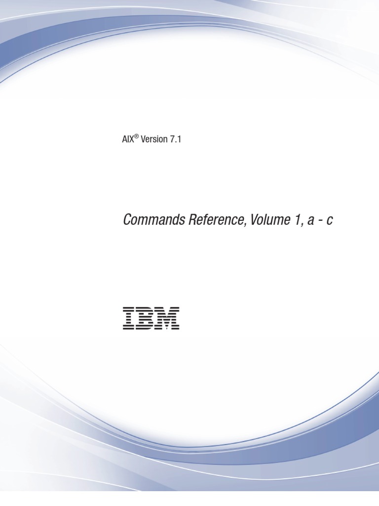 Aix R Version 71 Commands Reference V Ibm Download Free Pdf Command Line Interface 2369