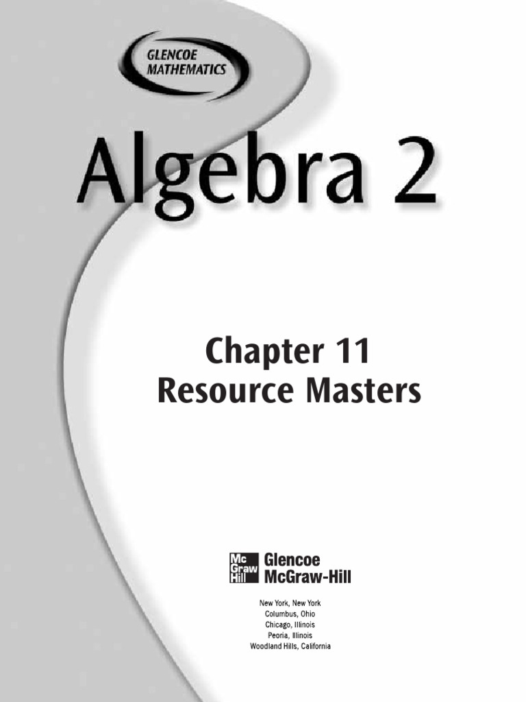 Algebra2 Chapter 11 SQN Master Resource | PDF | Summation | Multiple Choice