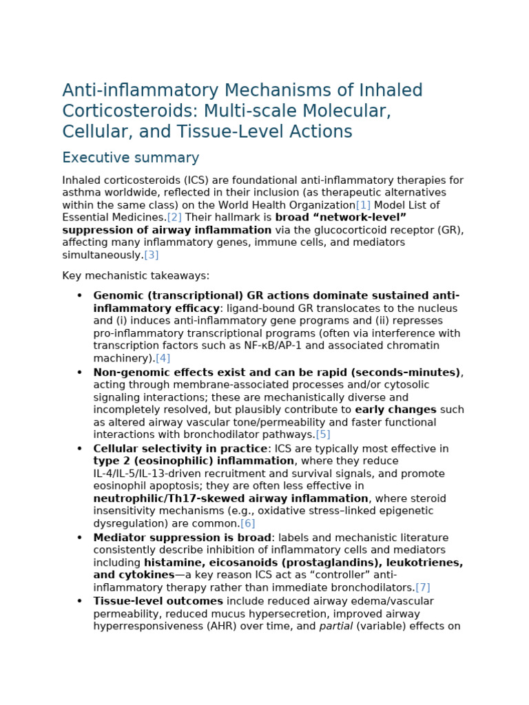 Anti-Inflammatory Mechanisms of Inhaled Corticosteroids - Multi Scale ...