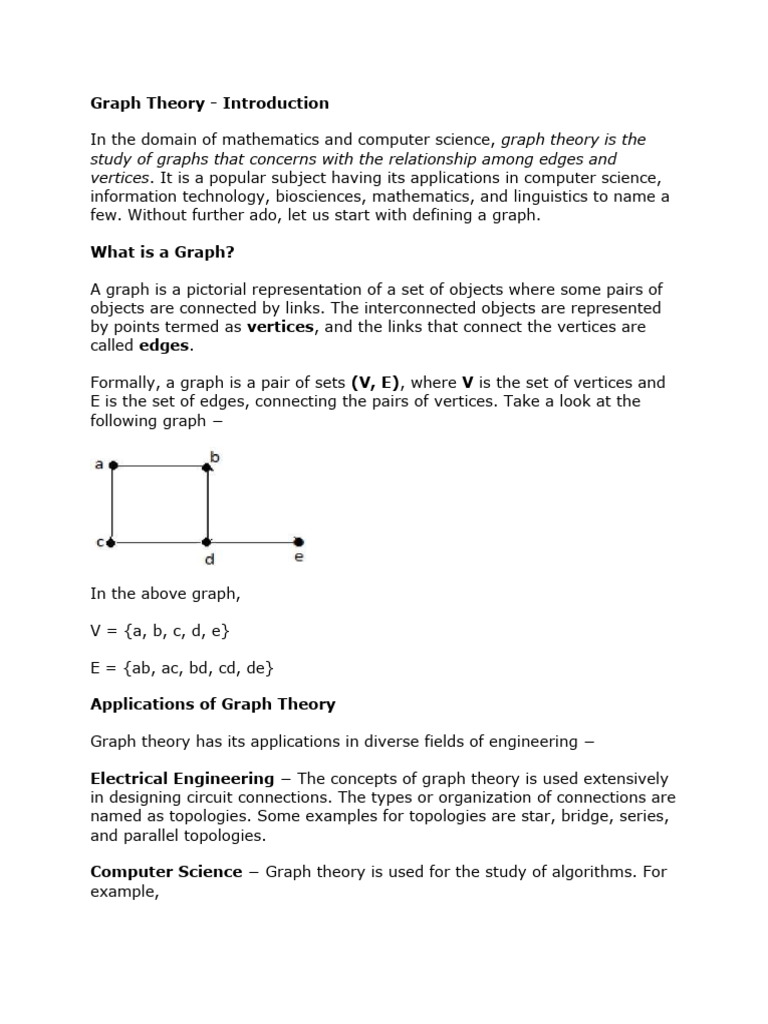 Unit 5 - Graph Theory - Part-1 | PDF | Vertex (Graph Theory) | Visual ...