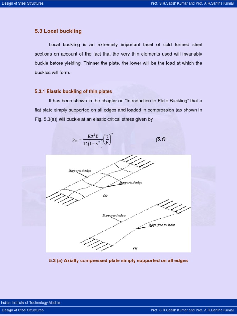 3 Local Buckling | Buckling | Solid Mechanics