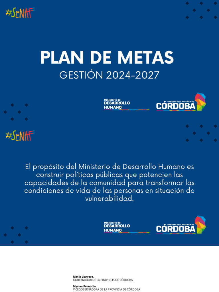 Plan de Metas SeNAF | PDF | Toma de decisiones