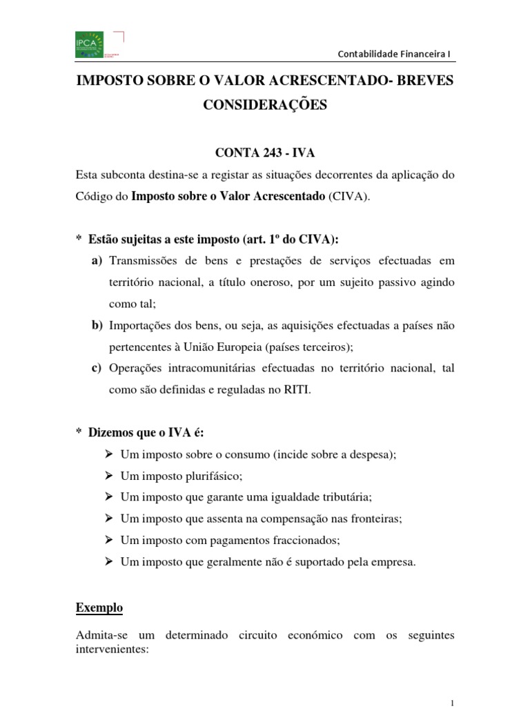Compras e Vendas - Com Iva | PDF | Imposto sobre Valor Agregado (IVA ...