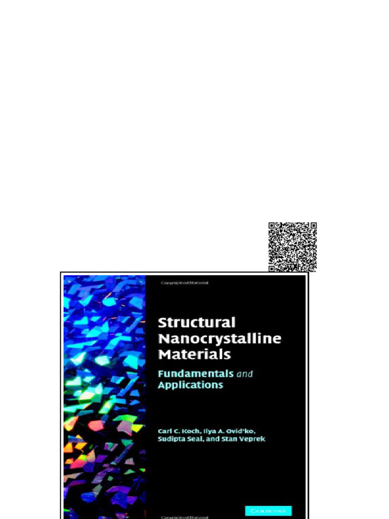 (Ebook) Structural Nanocrystalline Materials: Fundamentals and ...