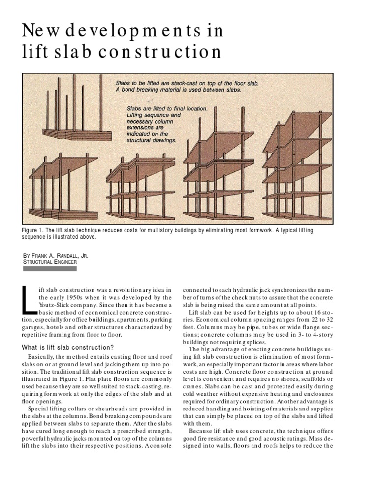 New Developments in Lift Slab Construction_tcm45-343687 | Elevator | Column