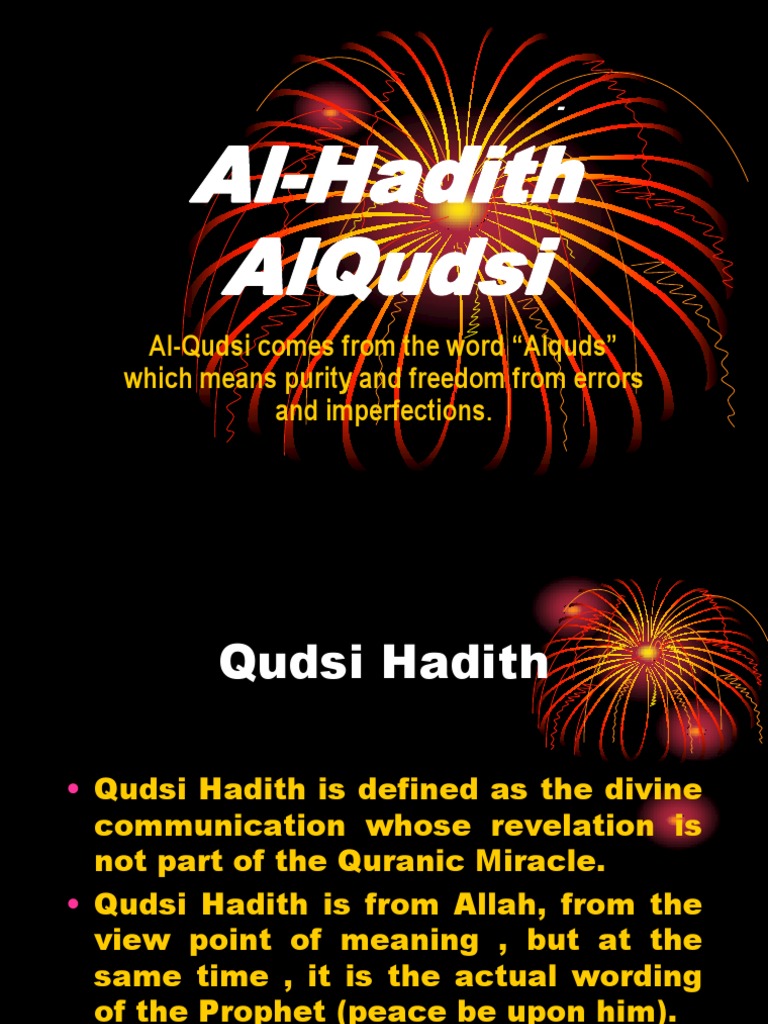 Qudsi Hadith Explained | PDF | Hadith | God In Islam