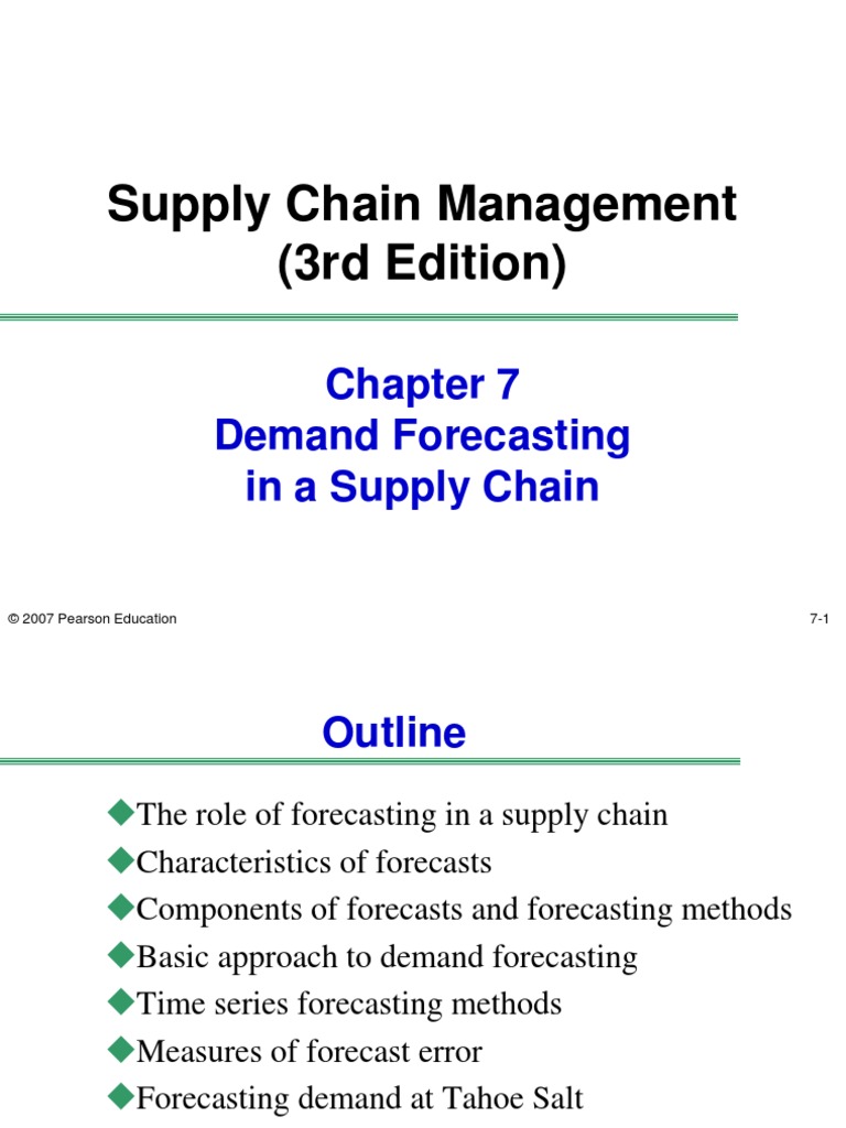 SCM Report On Demand Forecasting | PDF | Forecasting | Errors And Residuals