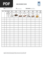 Printable Bowel Movement Chart | PDF