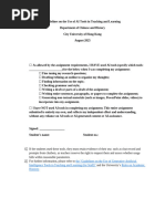 PolyU GenAI Honour Declaration Form | PDF