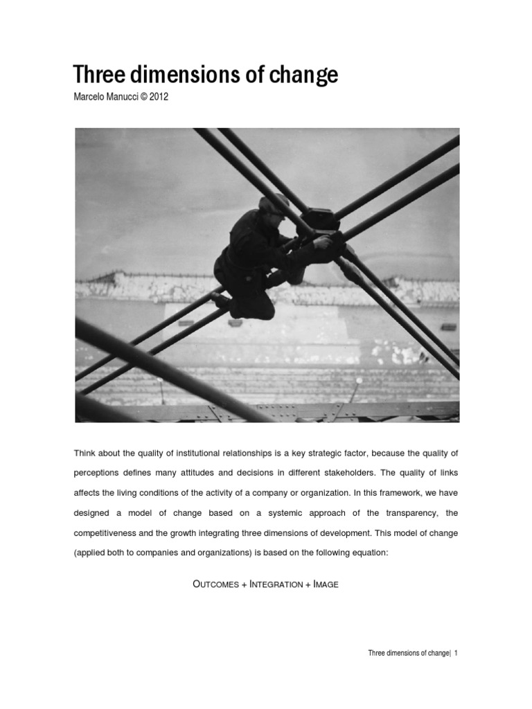 Three Dimensions of Change | PDF | Organizational Culture | Design