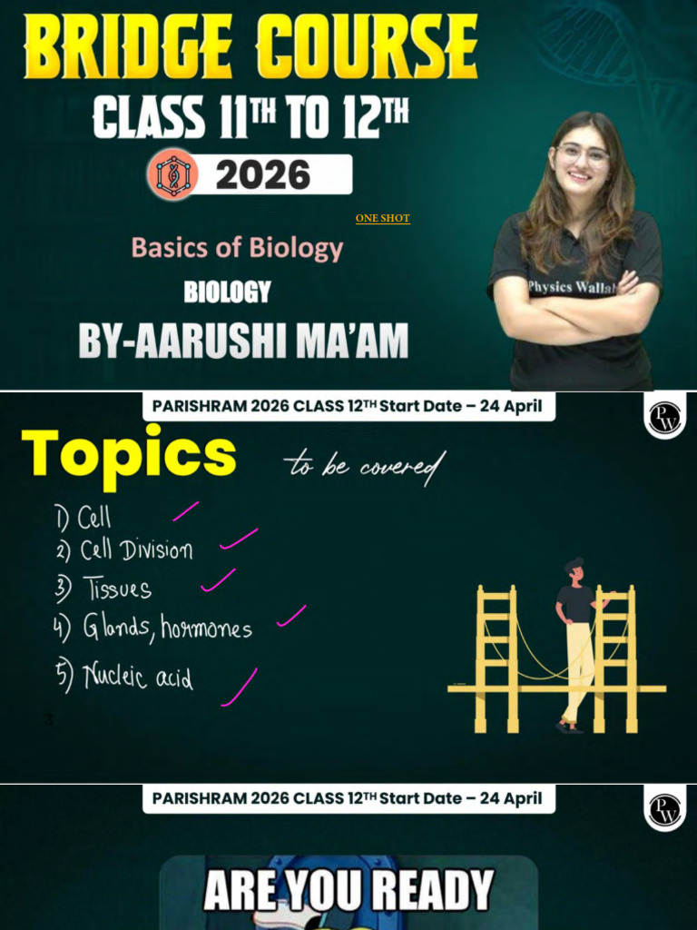 Biology Class Notes 1th To 12th Bridge Course 2026 | PDF