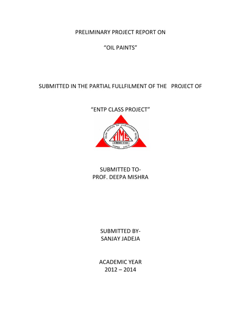 Preliminary Project Report On | Entrepreneurship | Gratitude