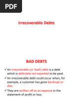 Irrecoverable Debts and Allowances Guide | PDF | Debt | Financial ...
