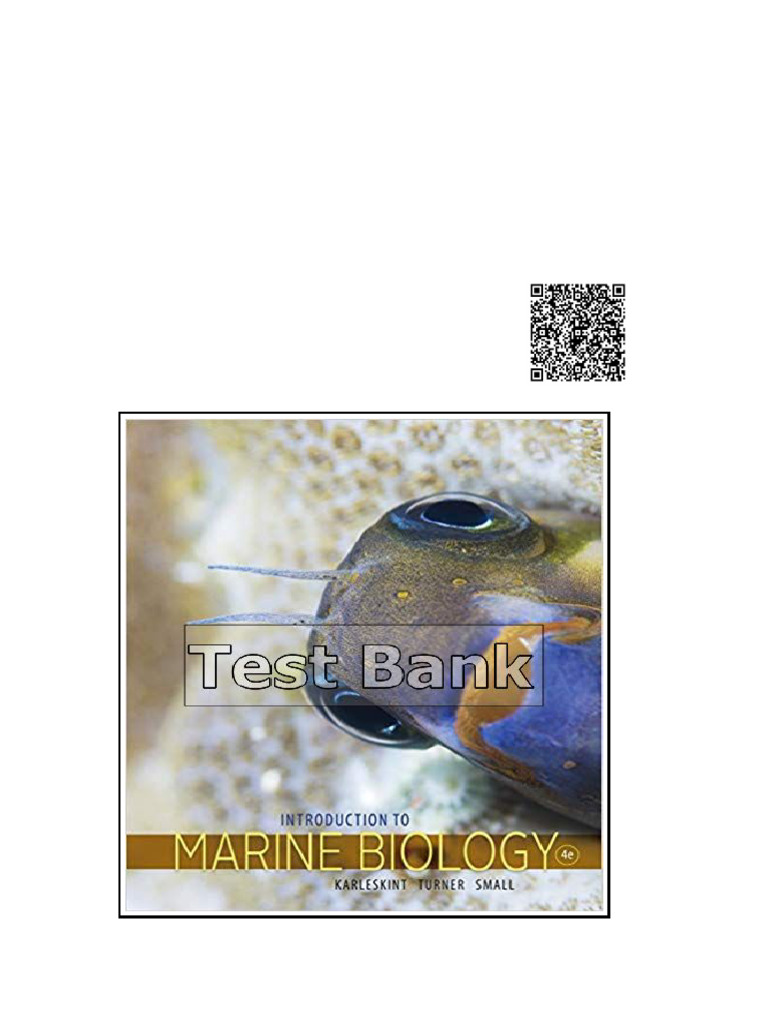 Introduction To Marine Biology 4th Edition Karleskint Test Bank | PDF ...