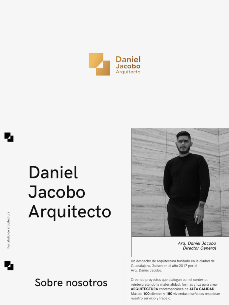BROCHURE (2026) - Daniel Jacobo Arquitecto | PDF | Arquitecto