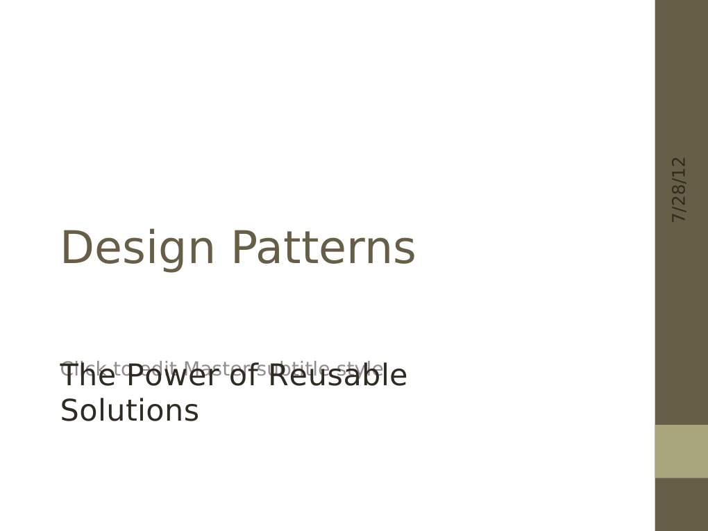 Design Patterns The Power Of Reusable Solutions Pdf Object Oriented Programming Object