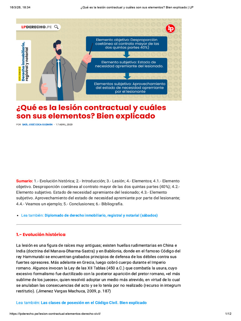 ¿Qué Es La Lesión Contractual y Cuáles Son Sus Elementos - Bien ...