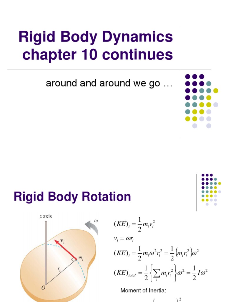Rigid Body Dynamics | PDF | Torque | Rotation Around A Fixed Axis