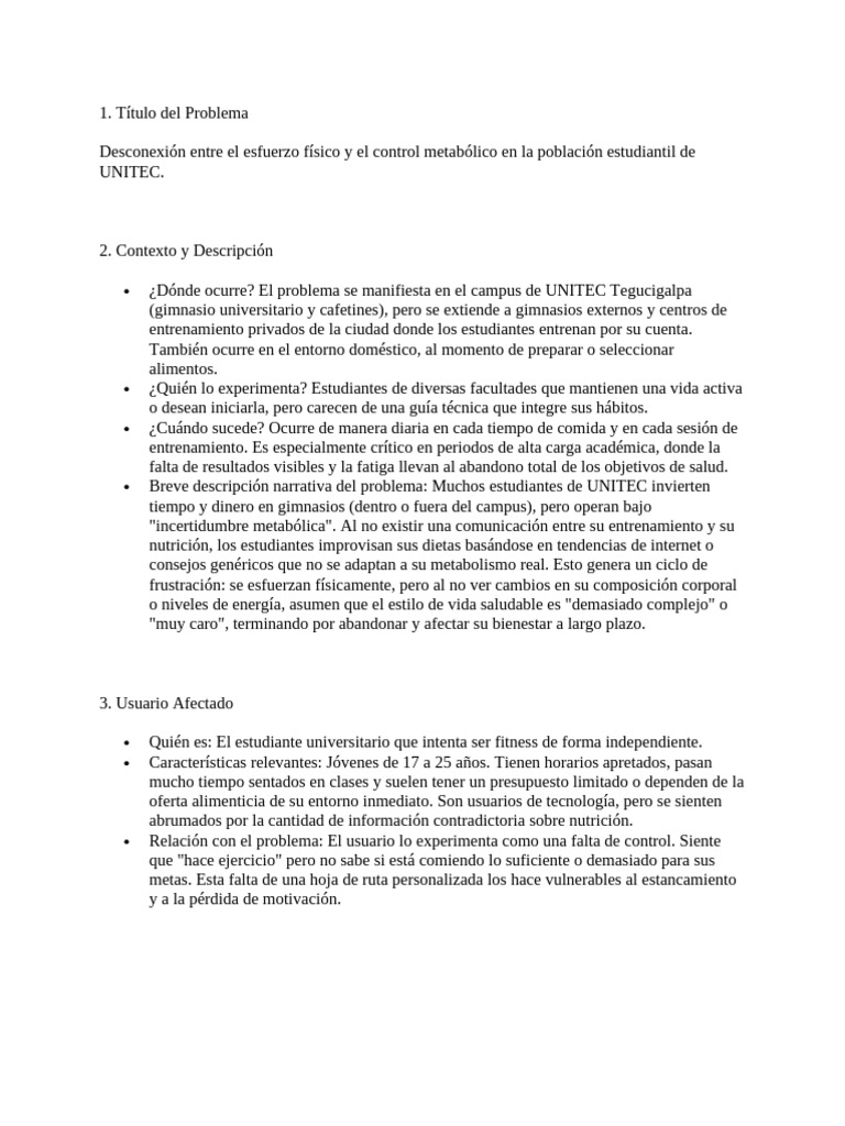 Generacion de Empresas 1 - Innovacion Fitness UNITEC | PDF | Nutrición ...