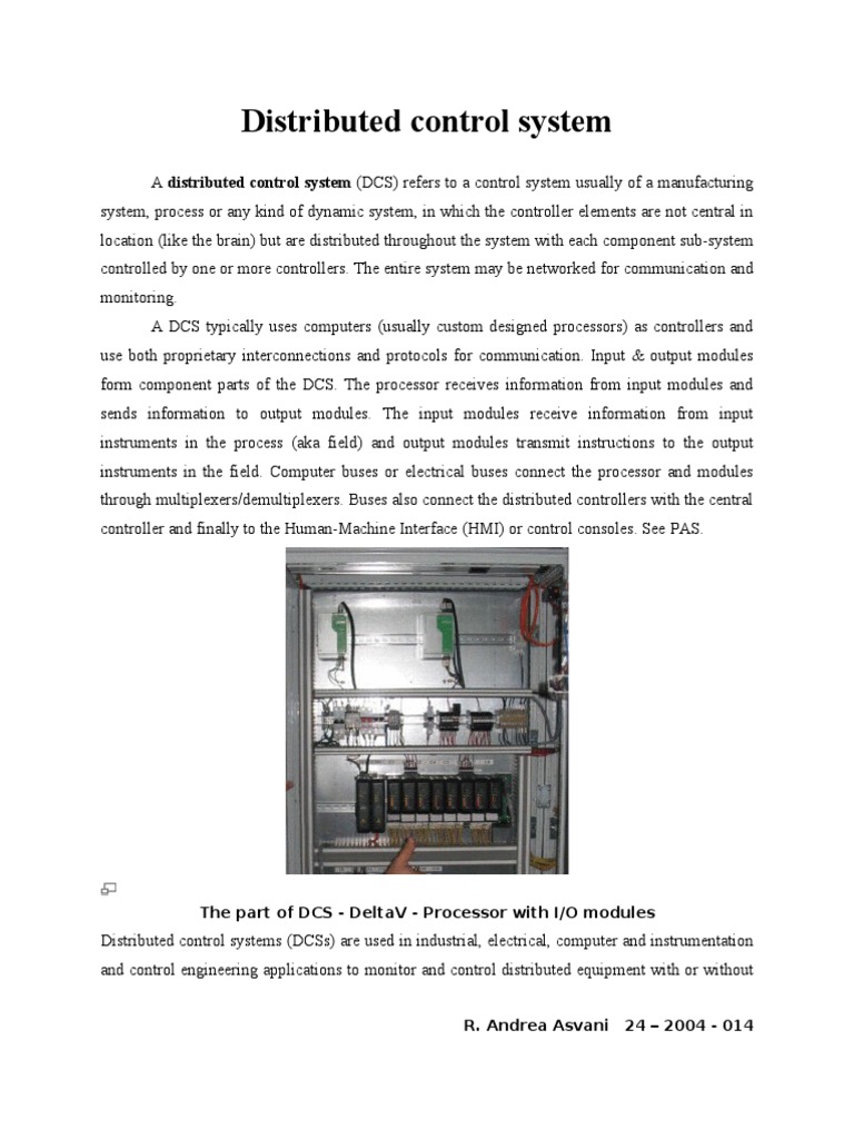 Distributed Control System | PDF
