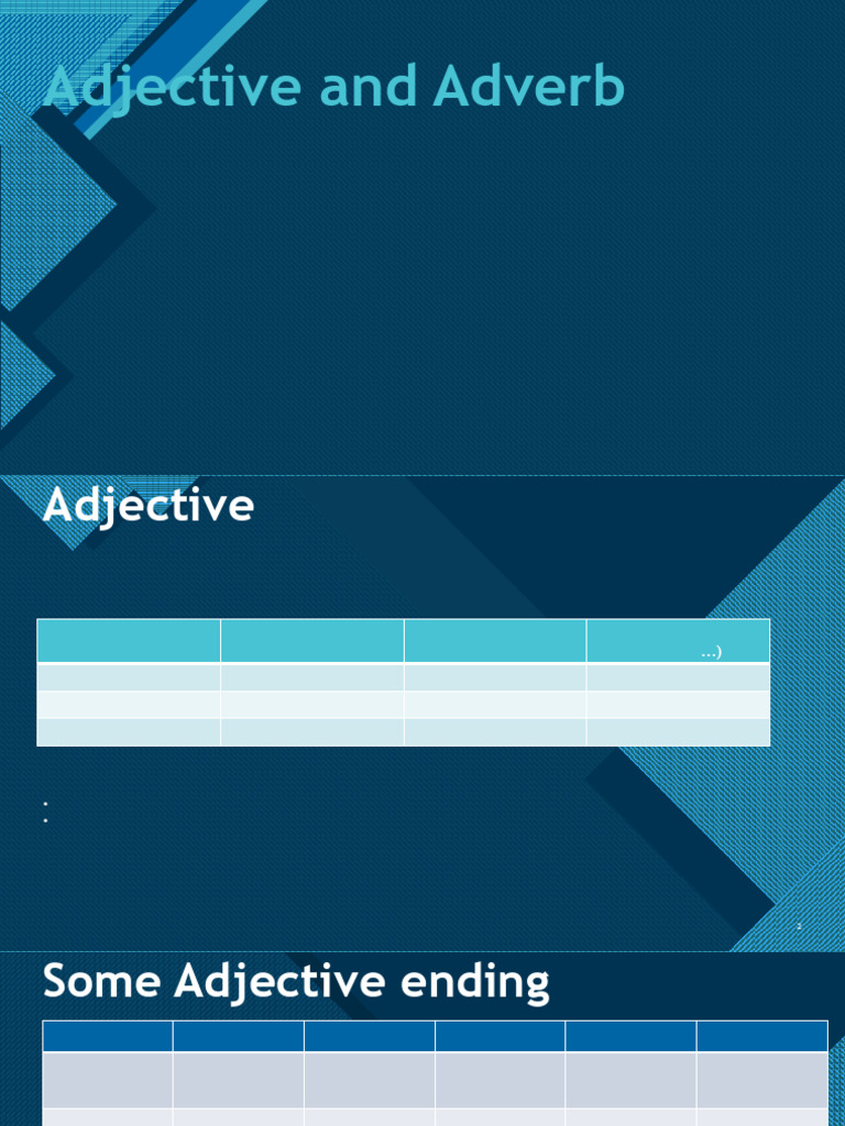 Day 2 (Adverbs and Adjectives) | PDF | Adverb | Adjective