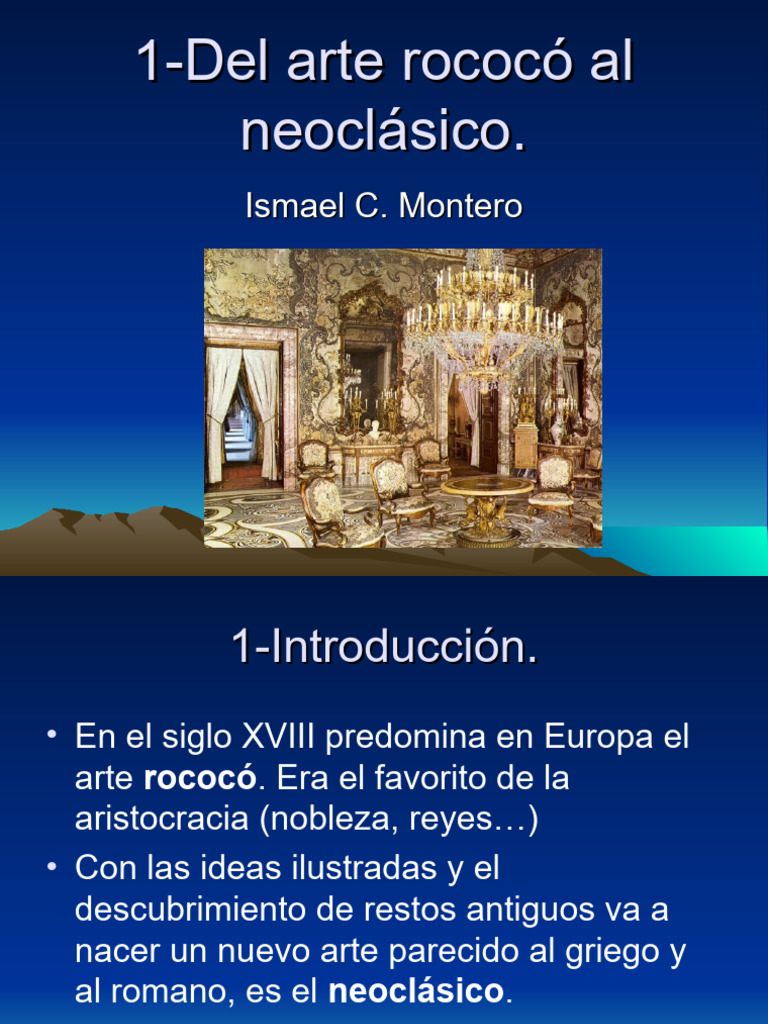 1. Del Arte Rococó Al Neoclásico. | PDF