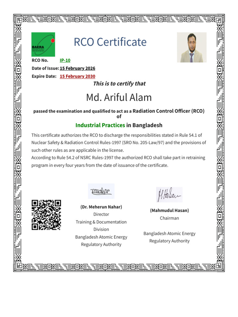 MOST RCO Certificate | PDF