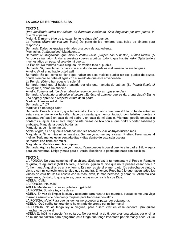 Textos Bodas de Sangre | PDF